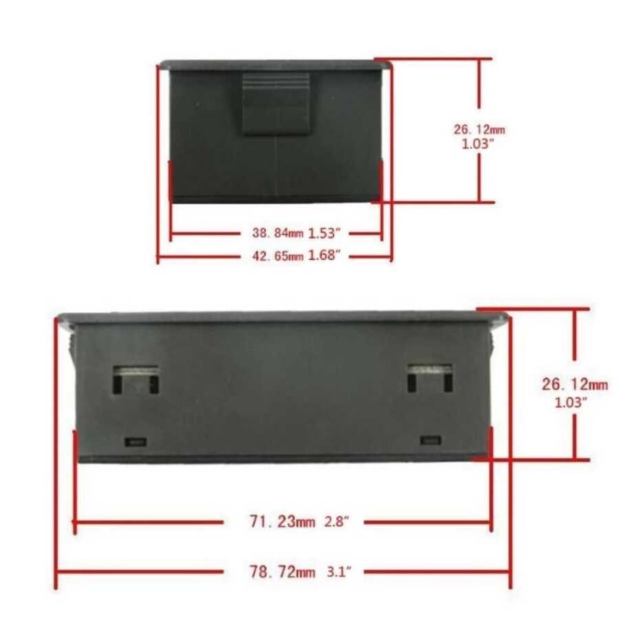 VAC9010H 10-90V 100A Voltmeter Ammeter - Battery Capacity Manager ...