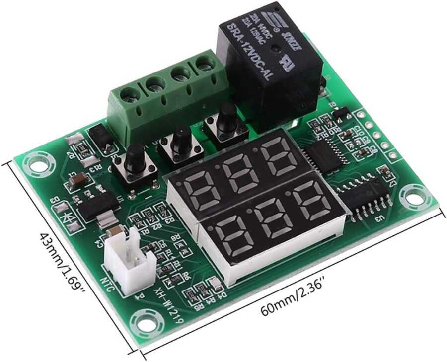 XH-W1219 12V Relay Output Digital Thermostat - Temperature Control Module Motorobit - Motorobit.com
